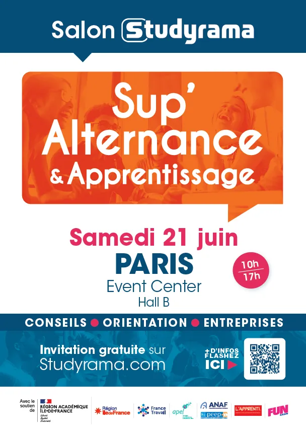 Salon Studyrama Sup’alternance et apprentissage - Spécial rentrée | Région Île-de-France